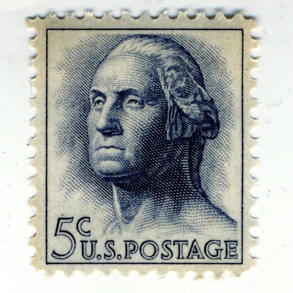 USPS | Office | 962 Unused George Washington 5 Cent Block Of 2 Stamps ...